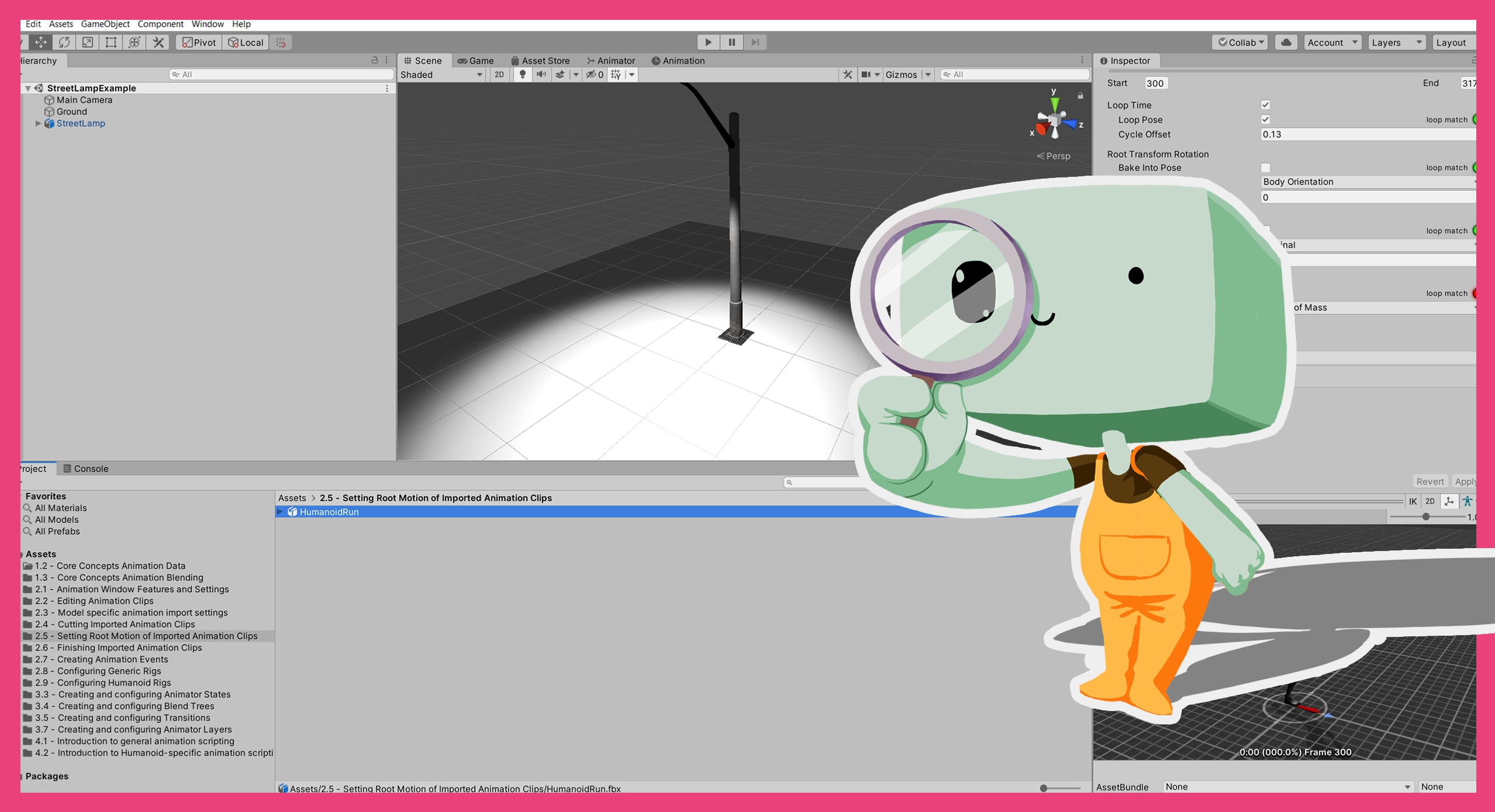 21 The Animation Window Features And Settings Unity Learn
